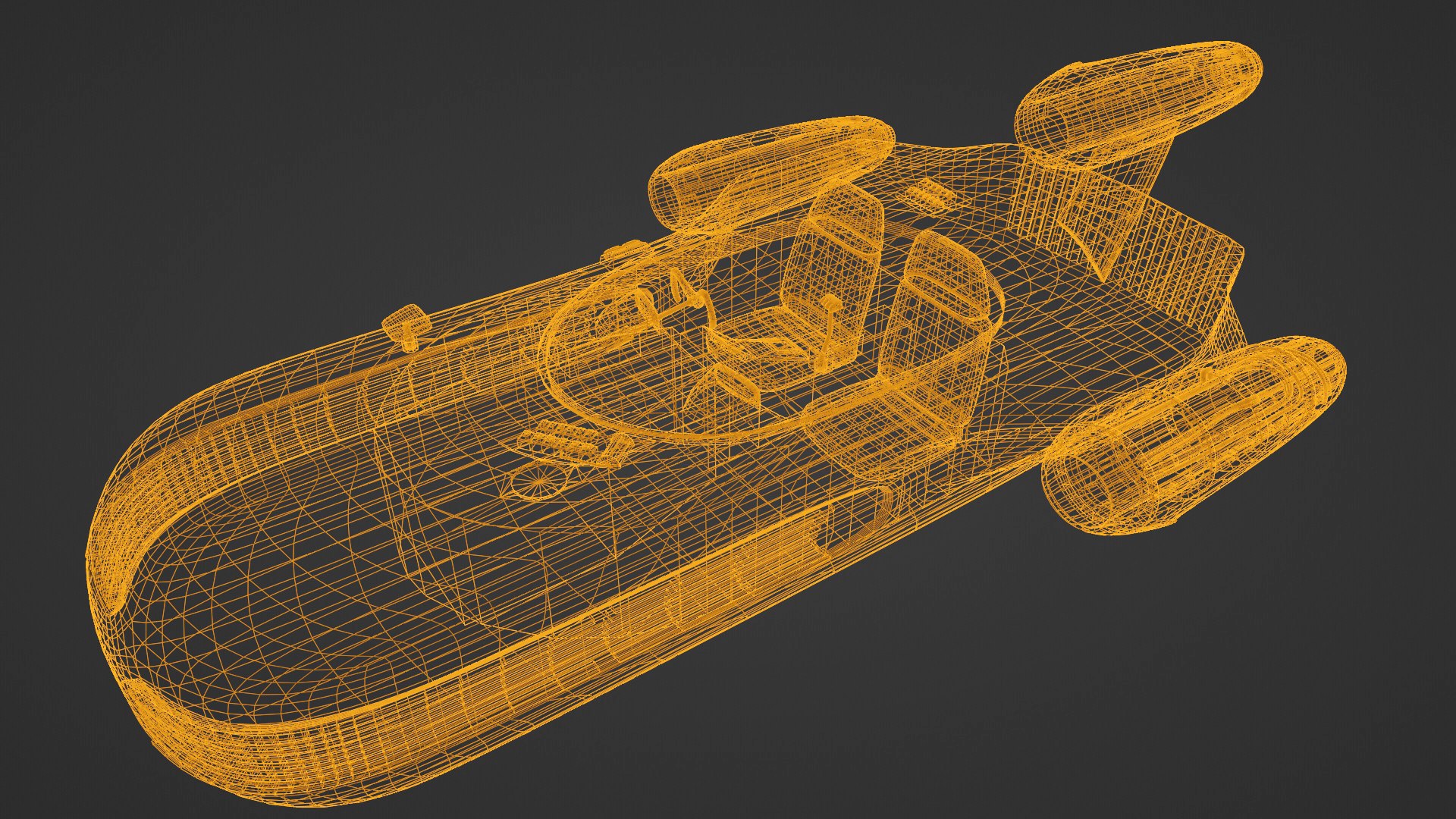 X-34 Landspeeder Star Wars 3d Model