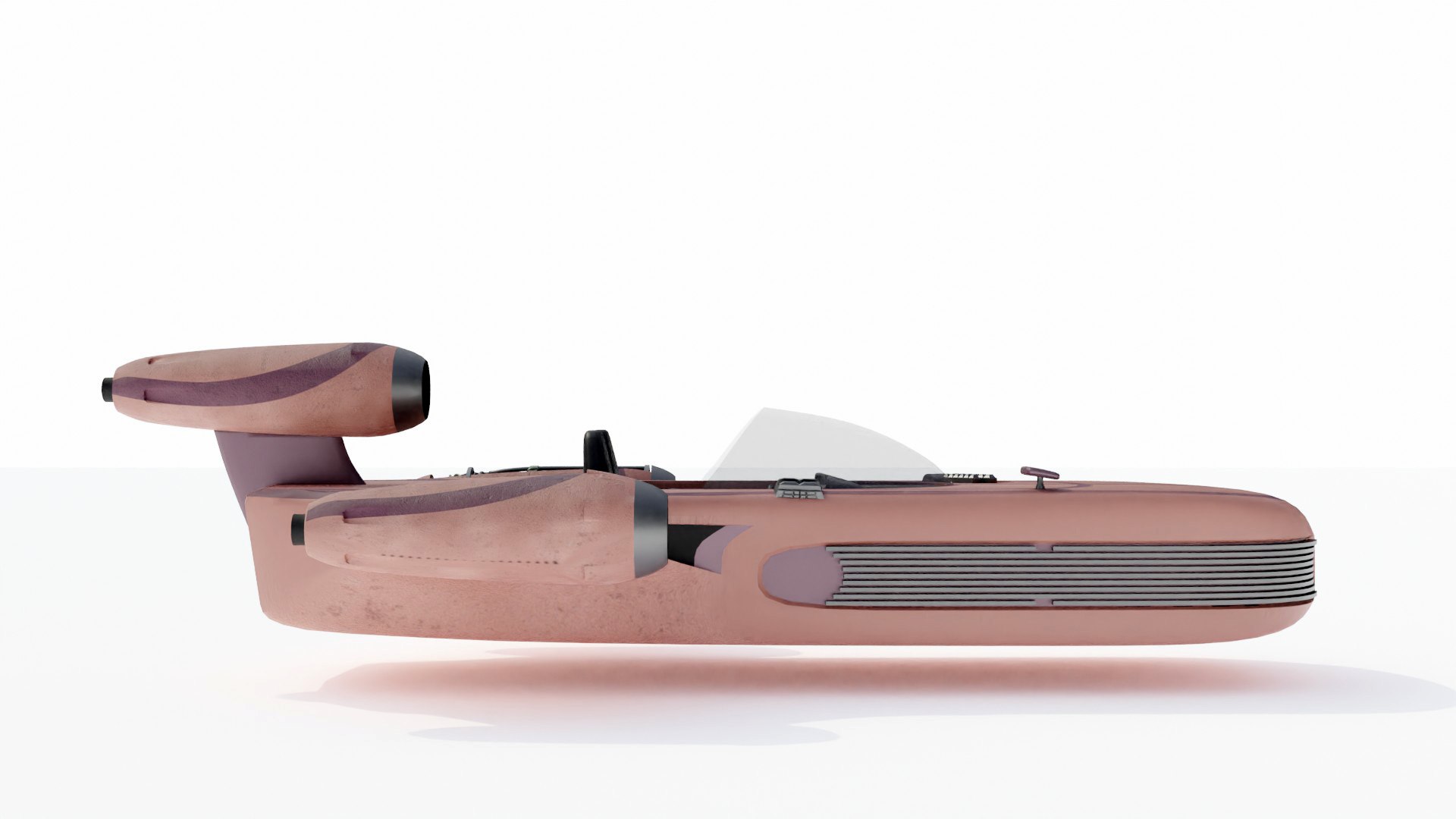 X-34 Landspeeder Star Wars 3d Model