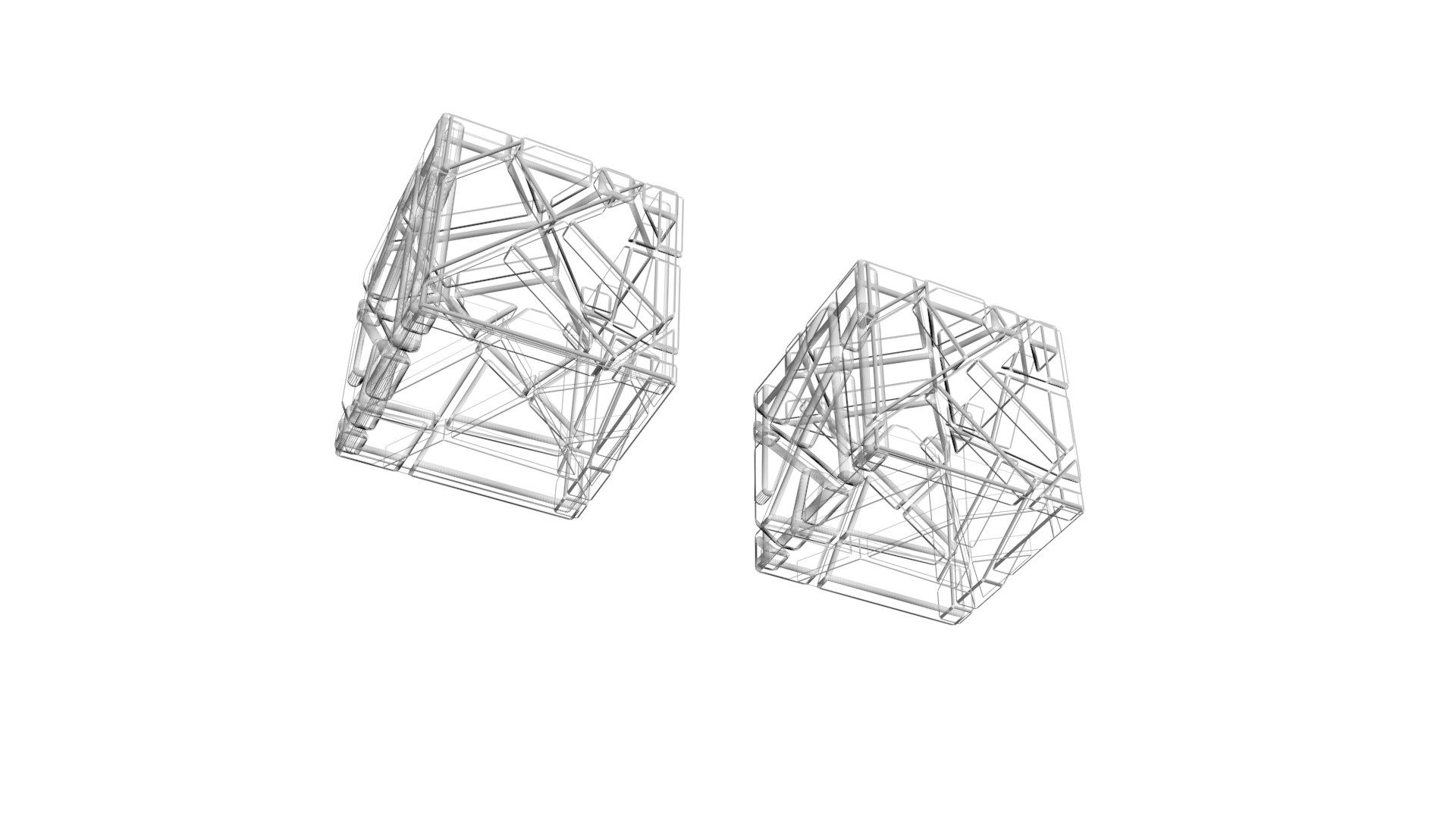 3D Ghost Cubes model - TurboSquid 1754366