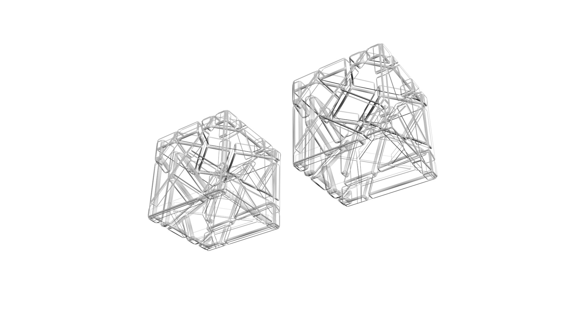 3D Ghost Cubes model - TurboSquid 1754366