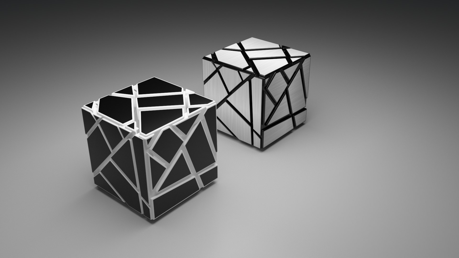 3D Ghost Cubes model - TurboSquid 1754366