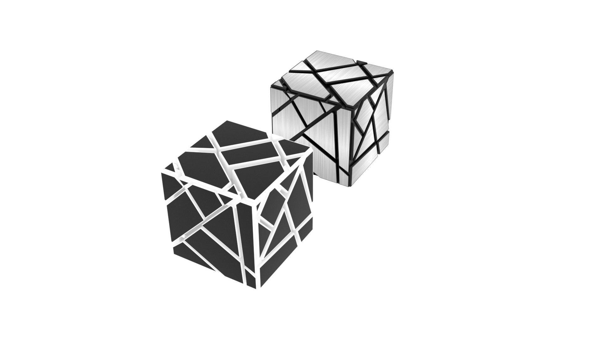 3D Ghost Cubes model - TurboSquid 1754366