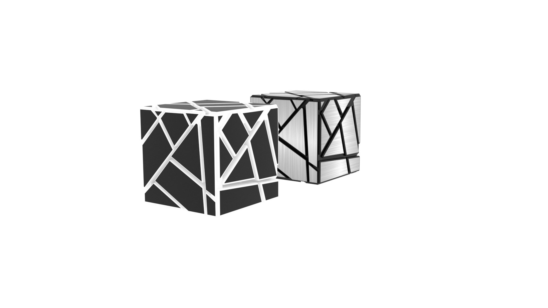 3D Ghost Cubes model - TurboSquid 1754366