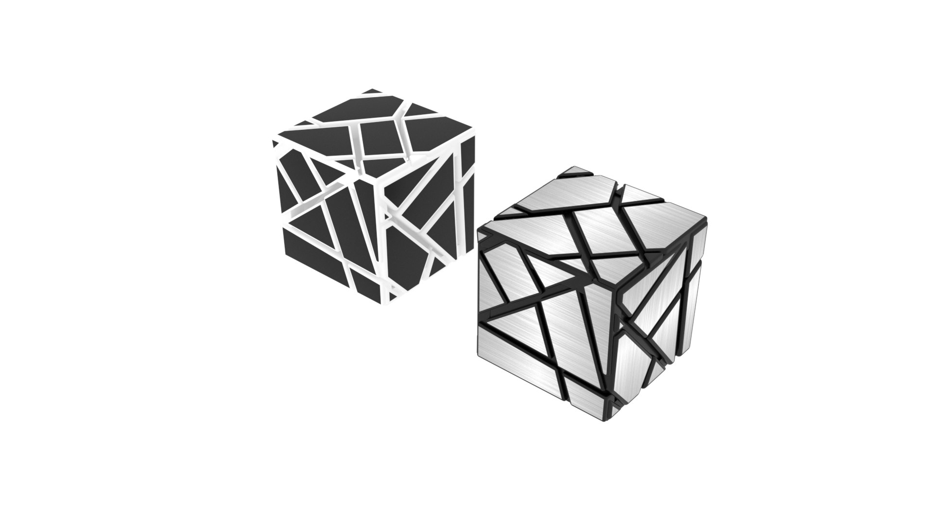 3D Ghost Cubes model - TurboSquid 1754366