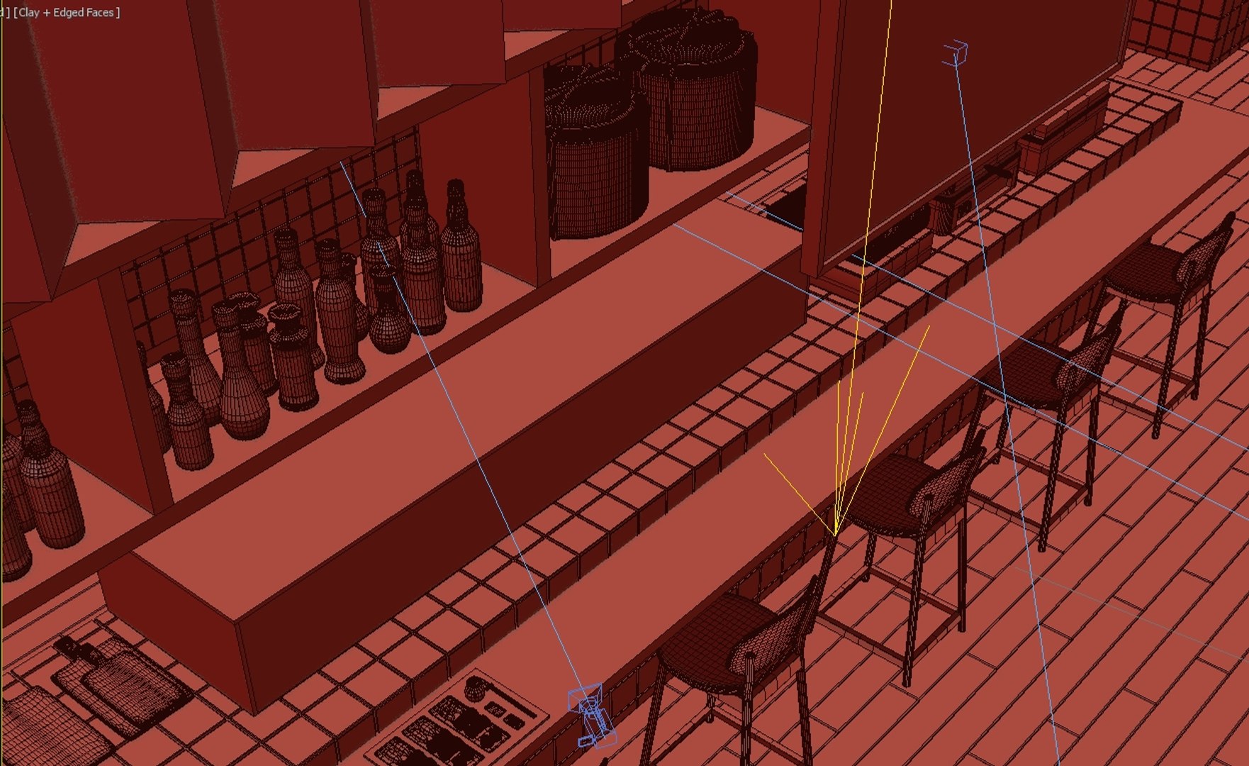 Japanese Restaurant Interior 3D model - TurboSquid 2018600