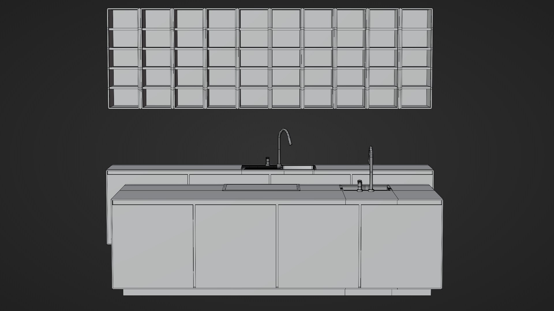 3D Kitchen Set 3D Model - TurboSquid 2255906