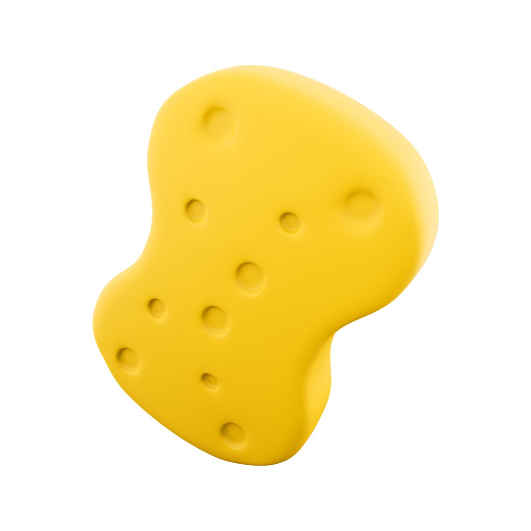 Yellow Sponge Icon Model - TurboSquid 2066450