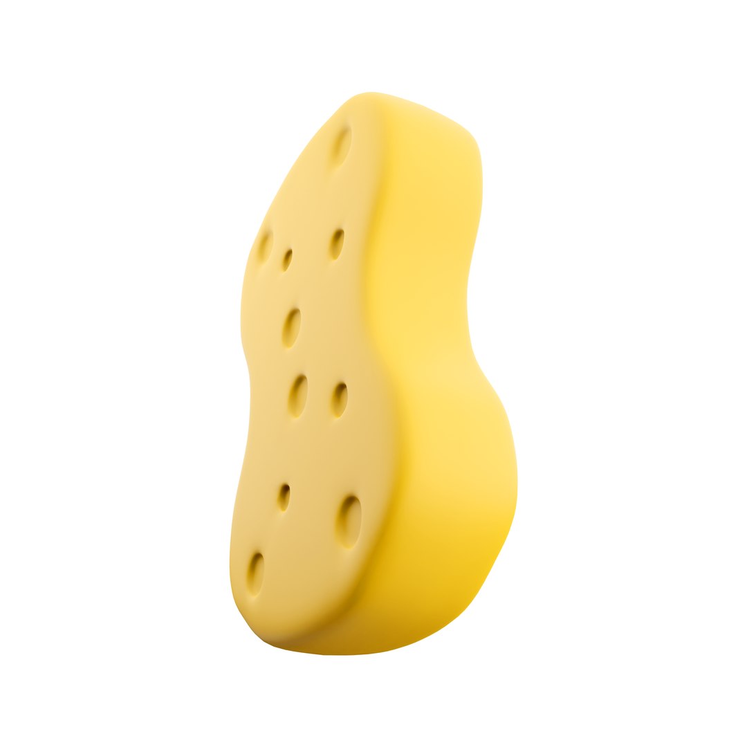 Yellow Sponge Icon Model - TurboSquid 2066450