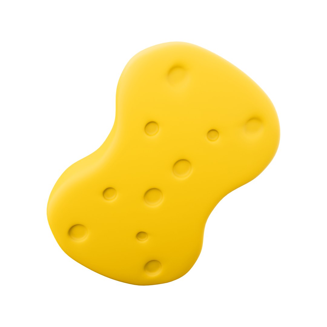 Yellow Sponge Icon Model - TurboSquid 2066450