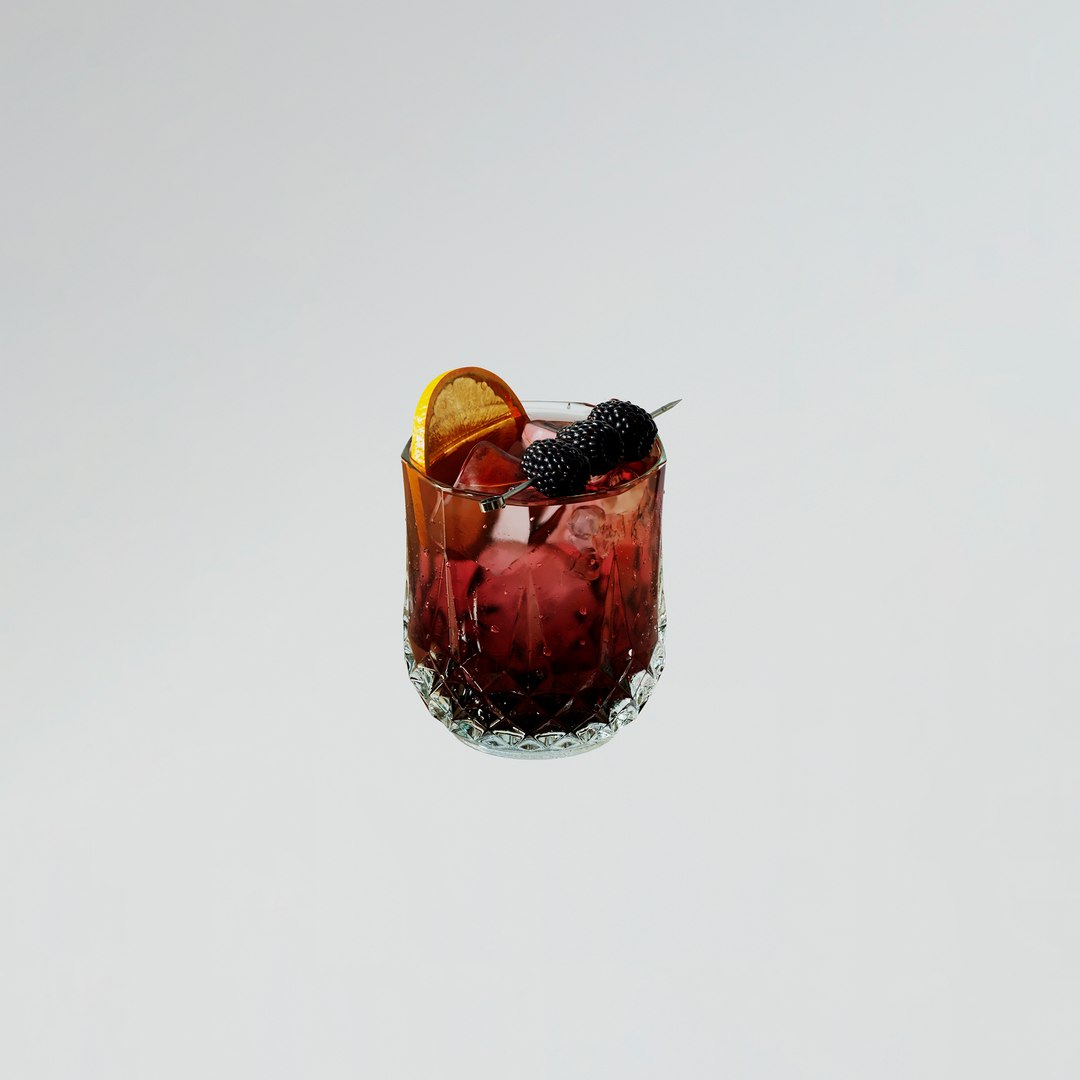 3D Cocktail Bramble - TurboSquid 1905807