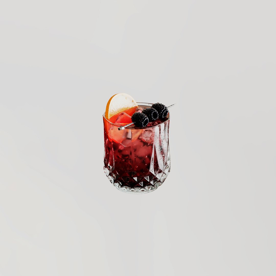 3D Cocktail Bramble - TurboSquid 1905807