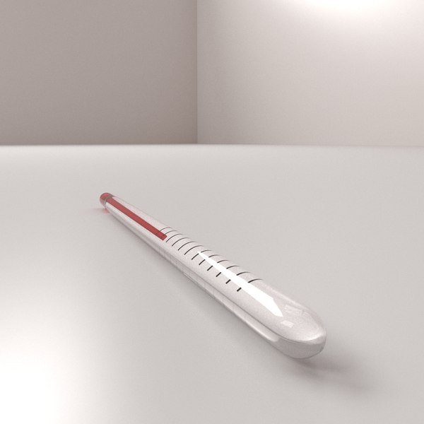 3d thermometer meter model