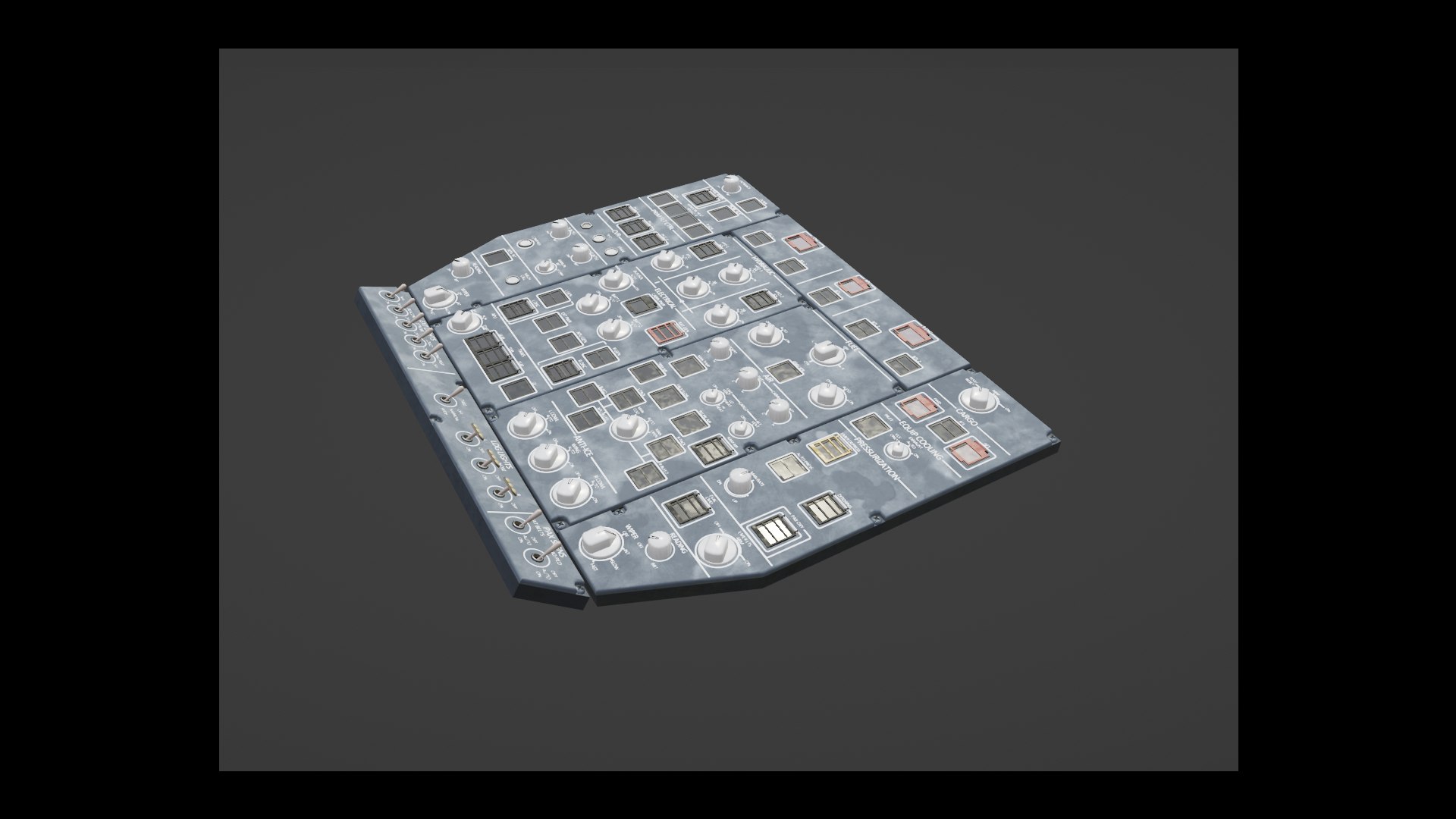 Airbus A220 Cockpit Overhead Animated 3D Model - TurboSquid 2114566