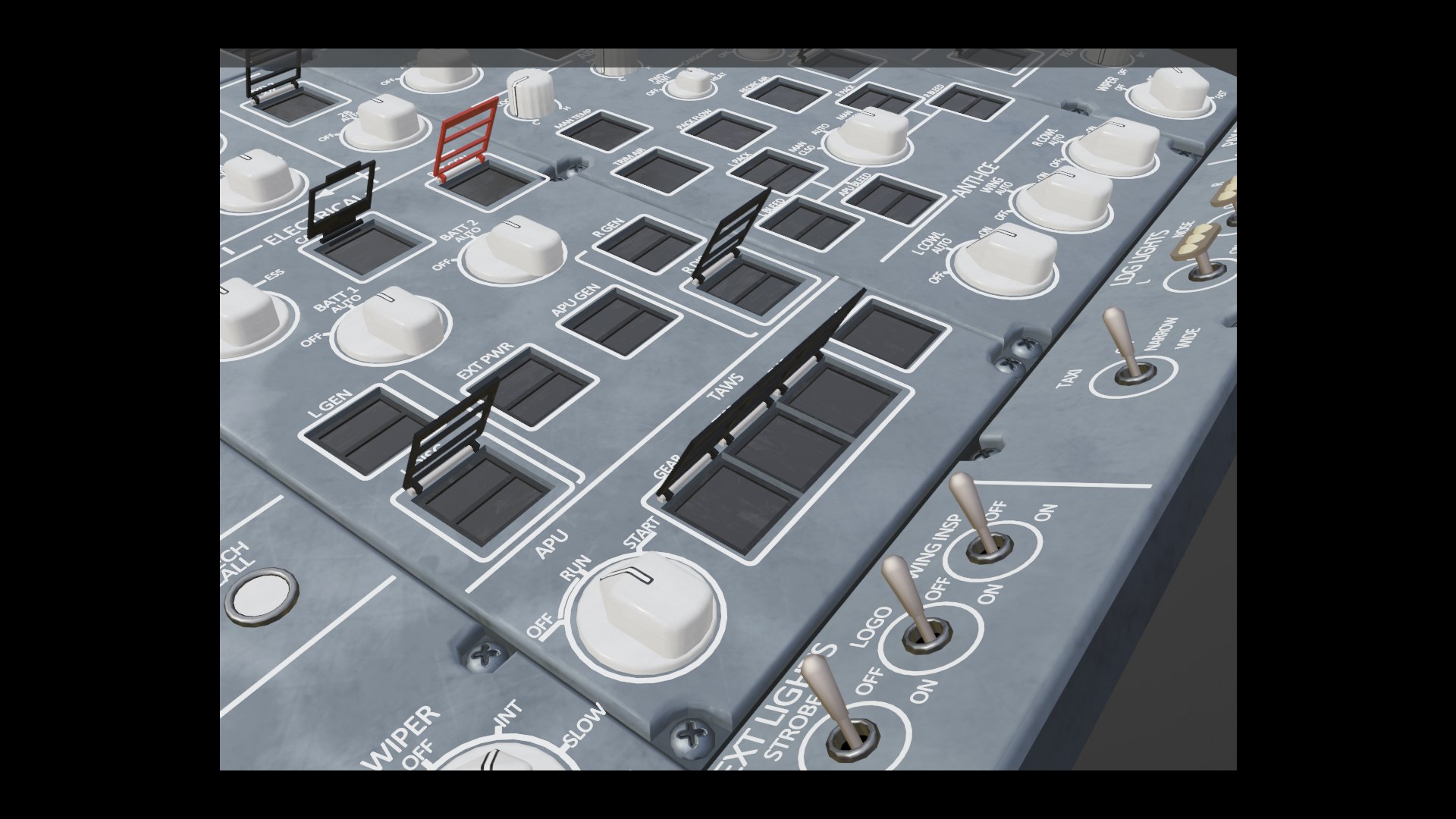 Airbus A220 Cockpit Overhead Animated 3D Model - TurboSquid 2114566