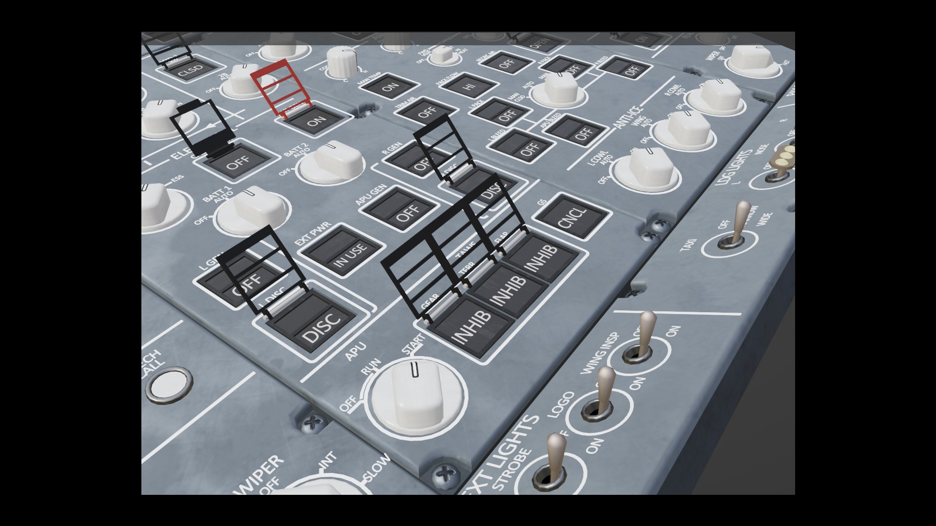 Airbus A220 Cockpit Overhead Animated 3D Model - TurboSquid 2114566