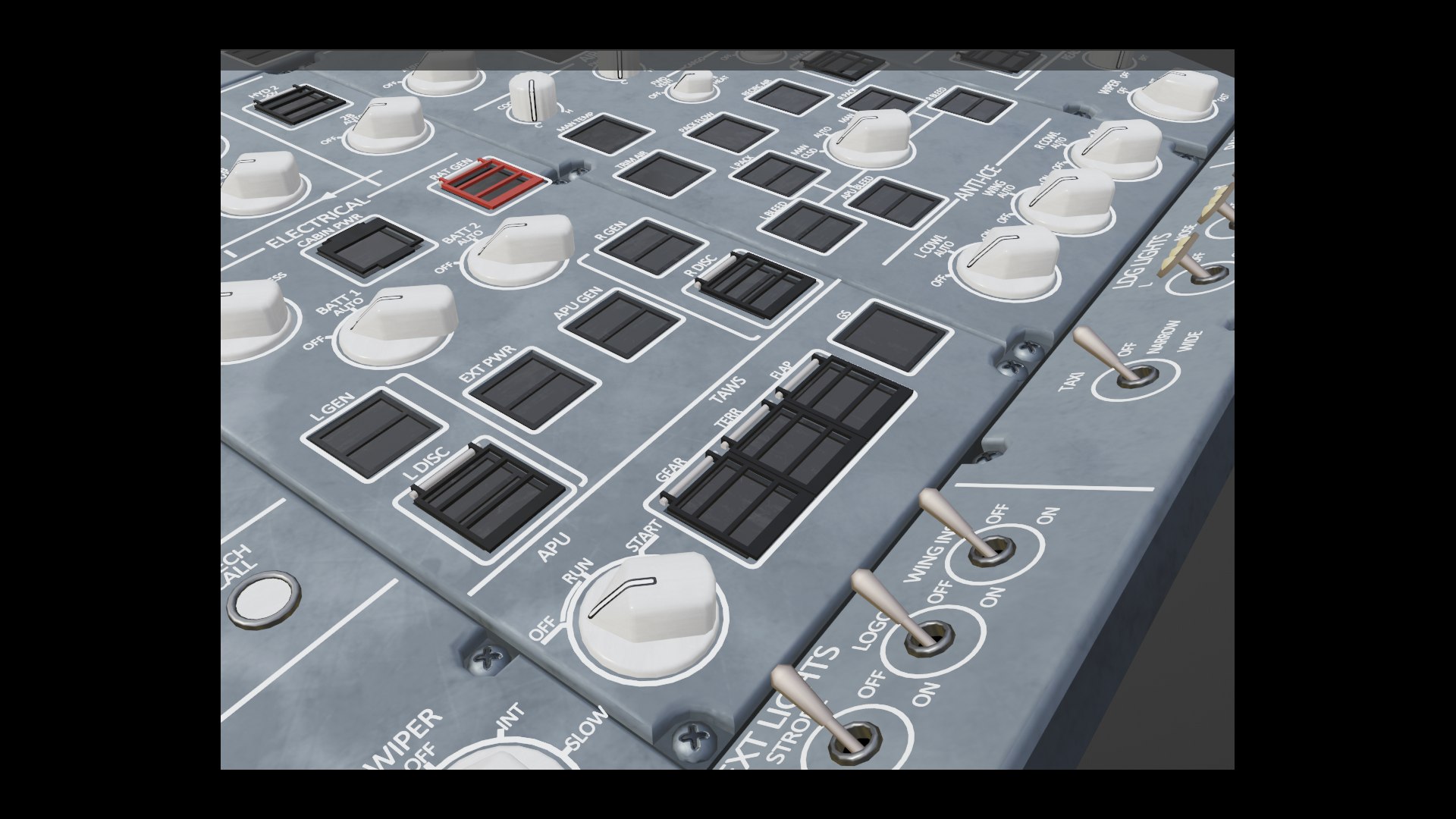 Airbus A220 Cockpit Overhead Animated 3D Model - TurboSquid 2114566