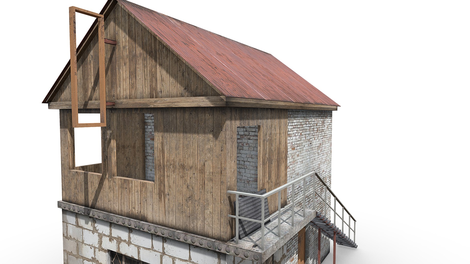 3D Old Police Post Model - TurboSquid 1816131