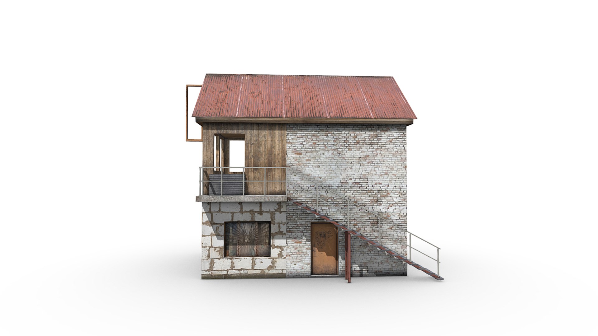 3D Old Police Post Model - TurboSquid 1816131