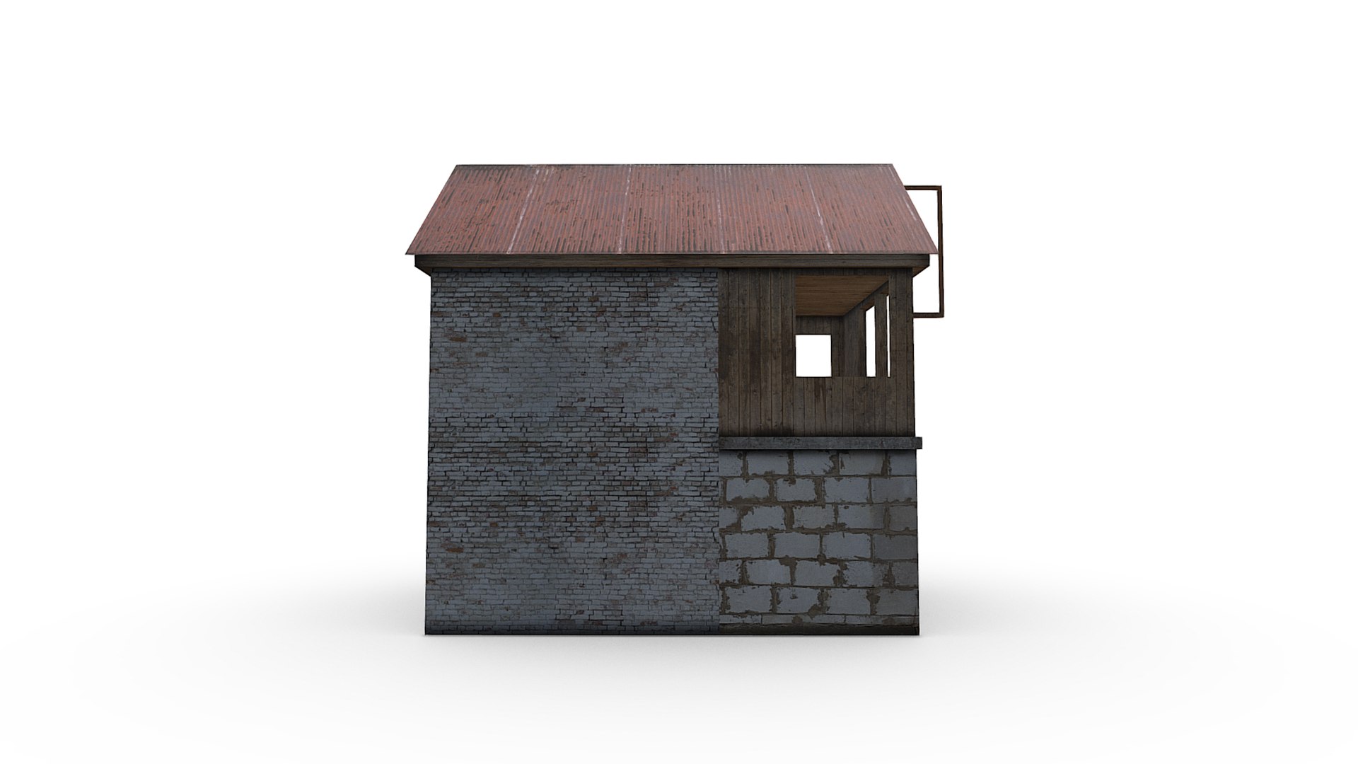 3D Old Police Post Model - TurboSquid 1816131
