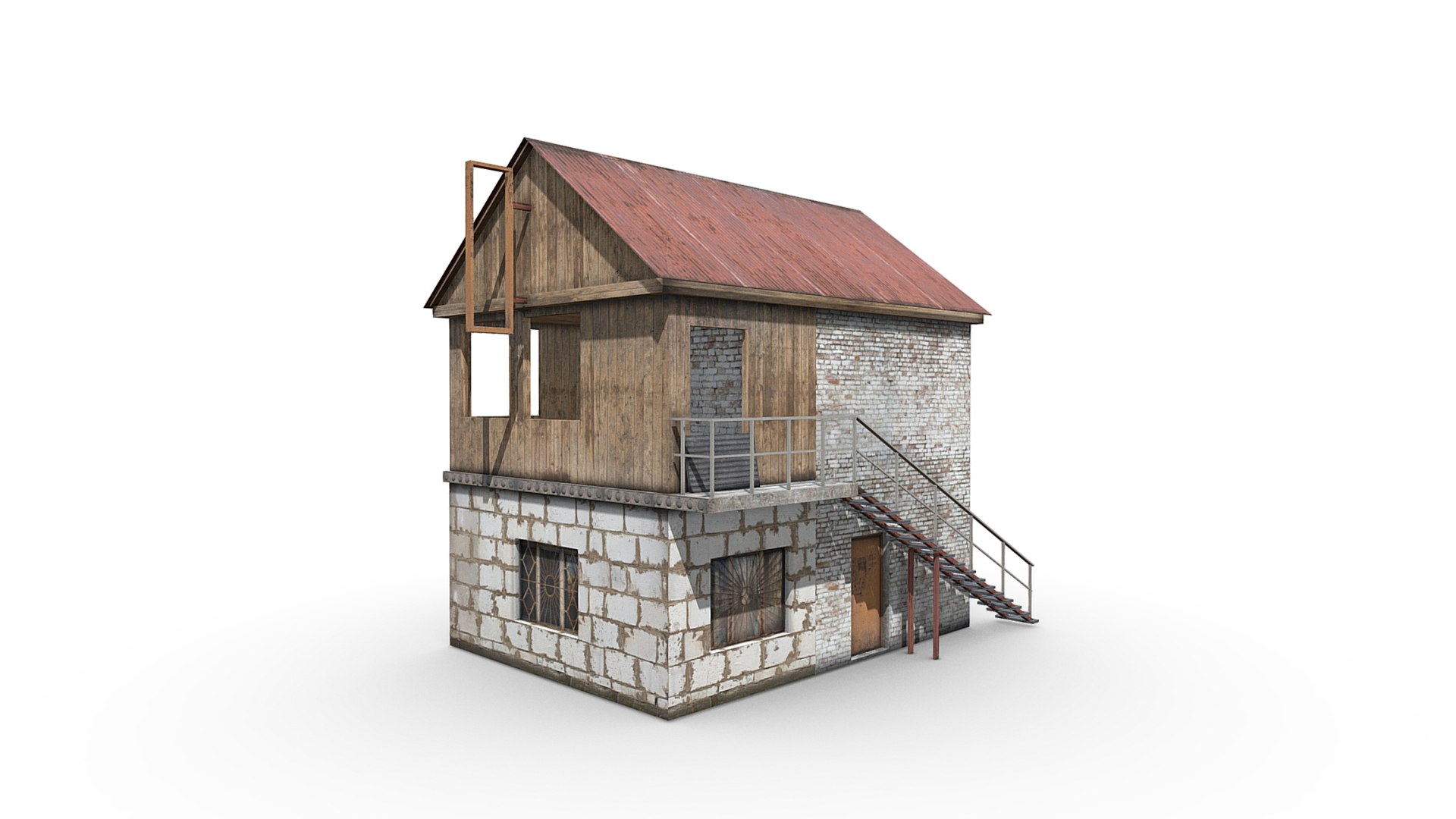3D Old Police Post Model - TurboSquid 1816131