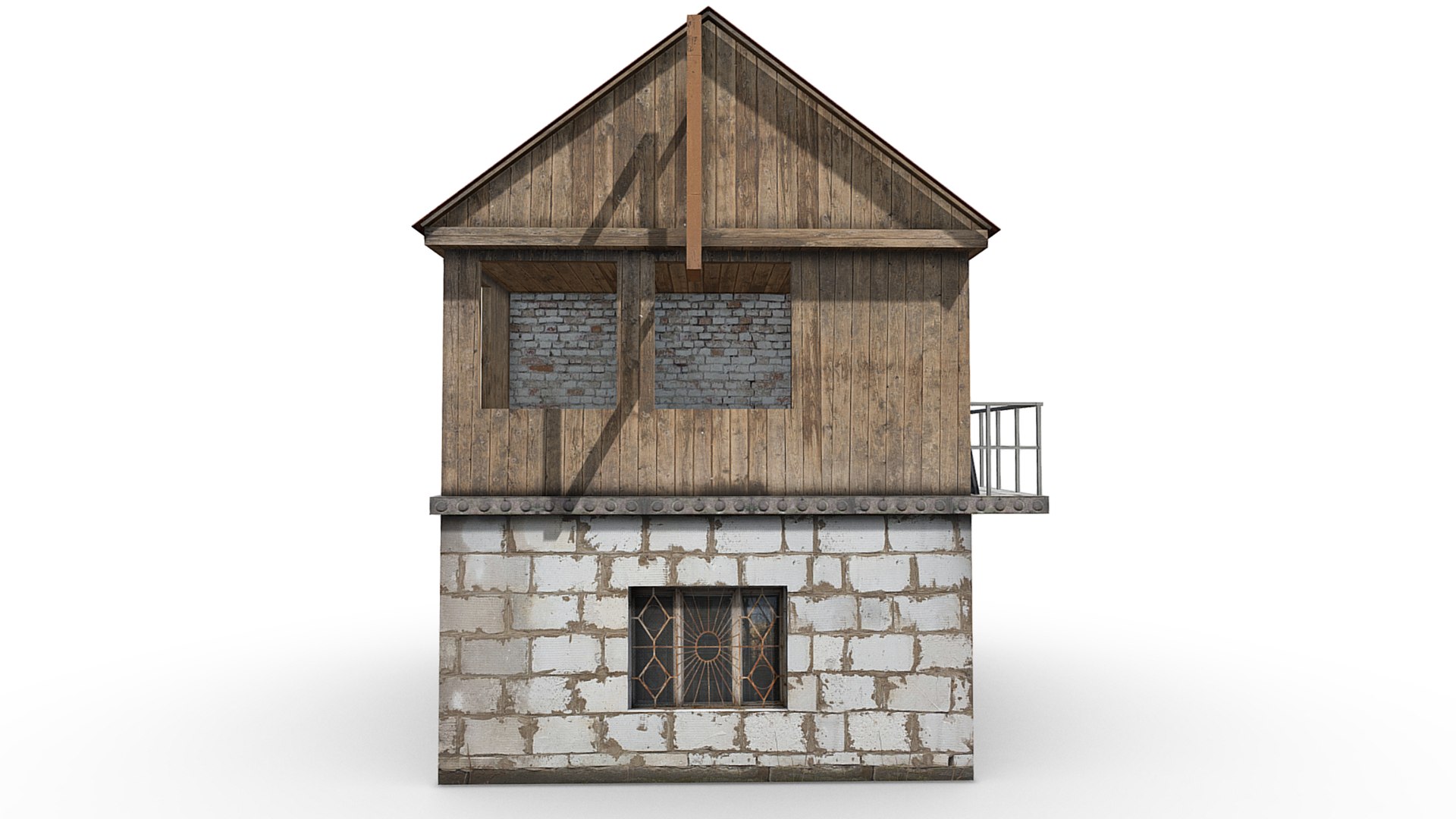 3D Old Police Post Model - TurboSquid 1816131