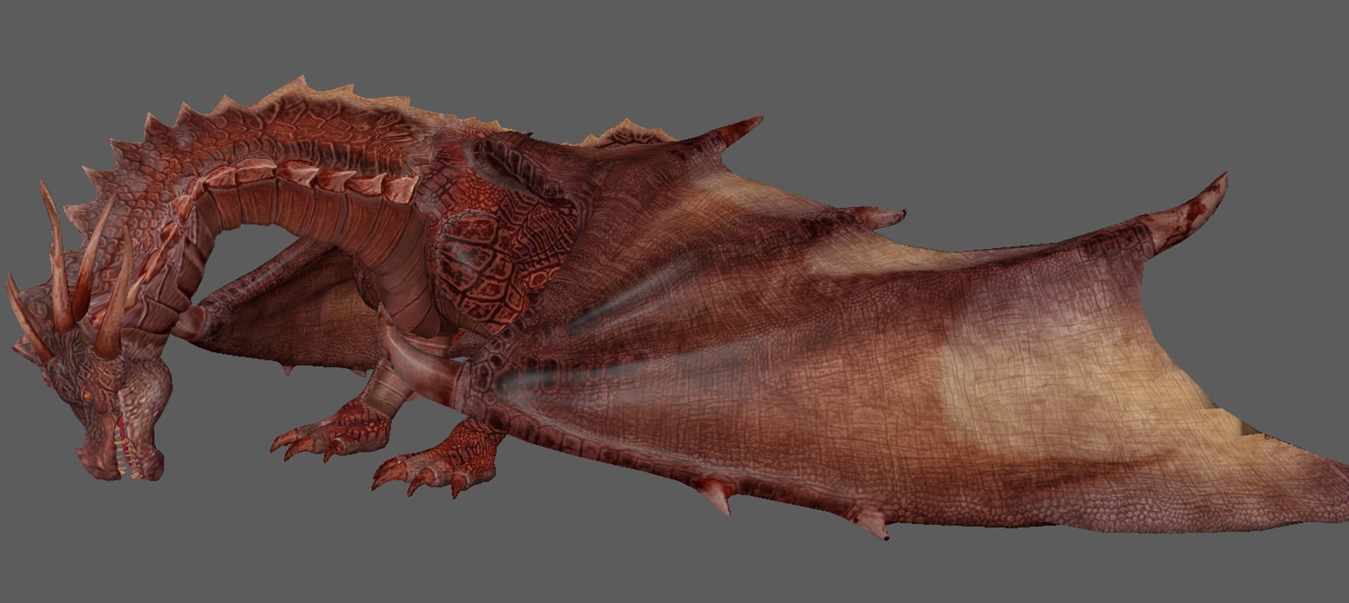 3D Fire Red Dragon Animated - TurboSquid 2199980