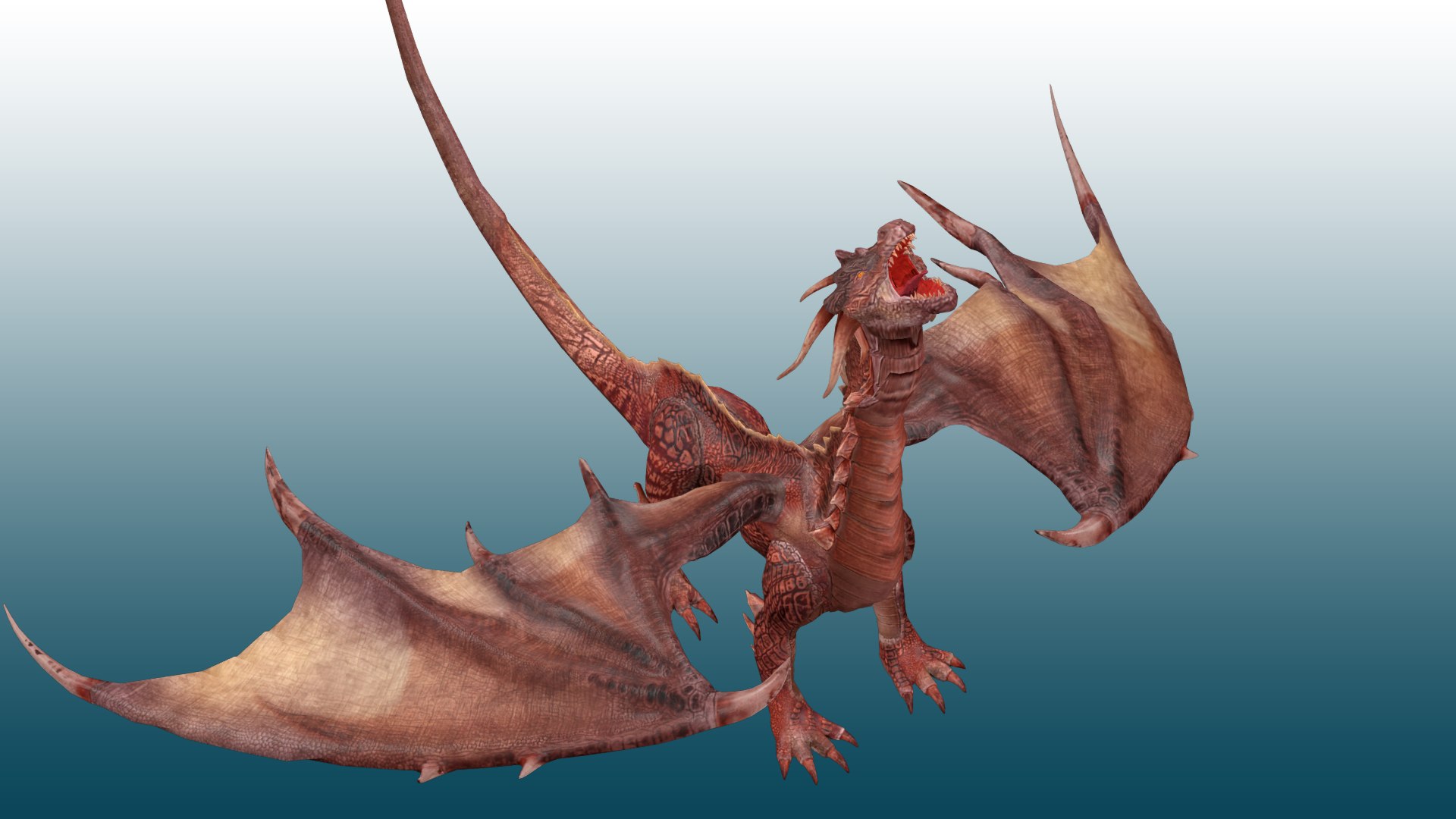 3D Fire Red Dragon Animated - TurboSquid 2199980