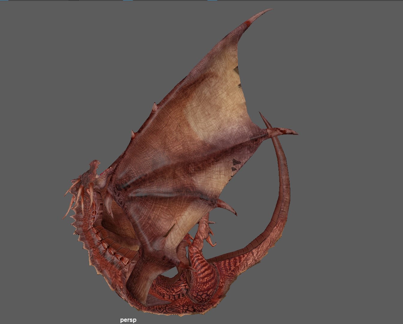 3D Fire Red Dragon Animated - TurboSquid 2199980