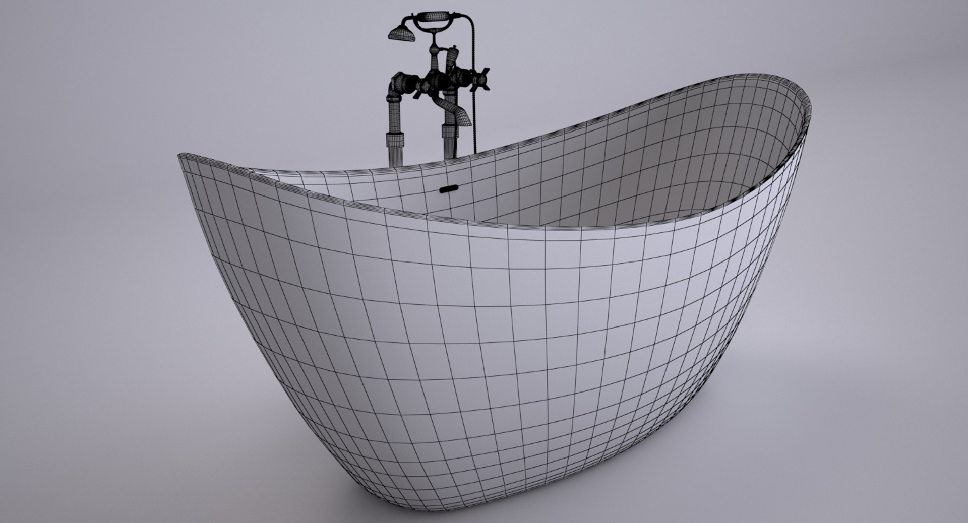 3D Model Vintage Bathtub Hylton Cast Iron - TurboSquid 1161656