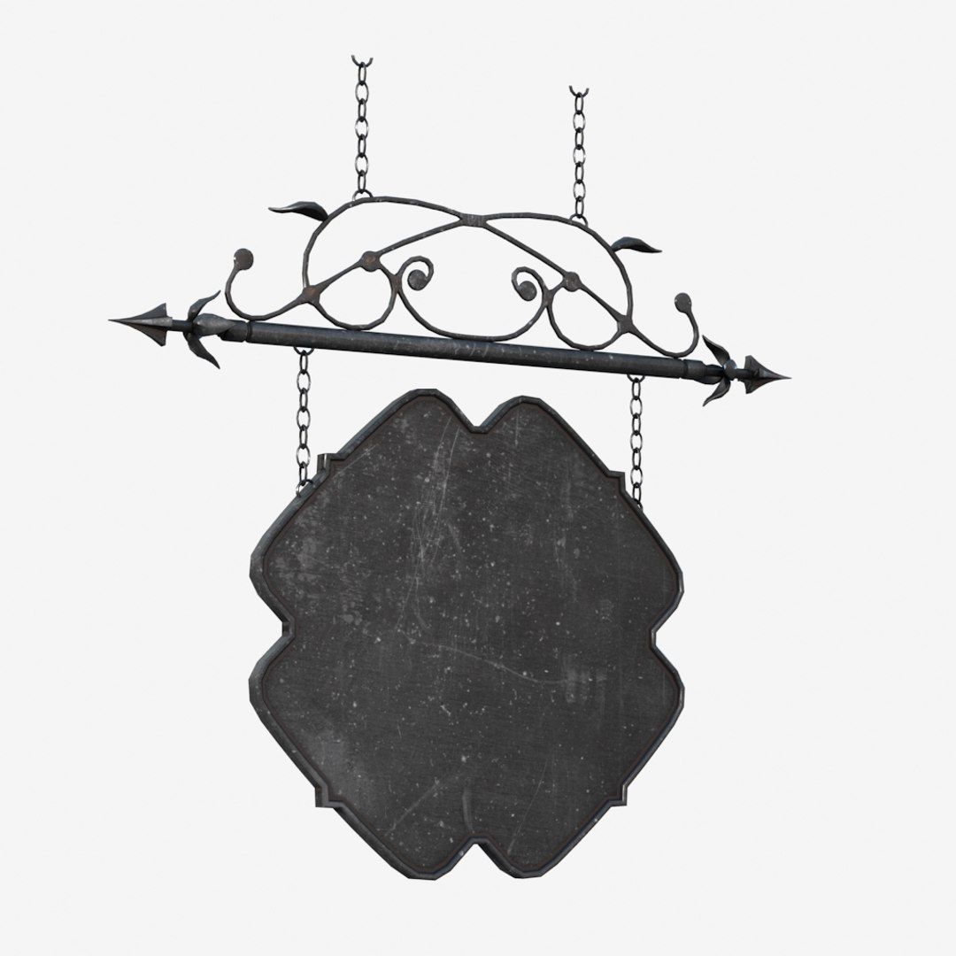 3D Sign Signboard Model - TurboSquid 1153451