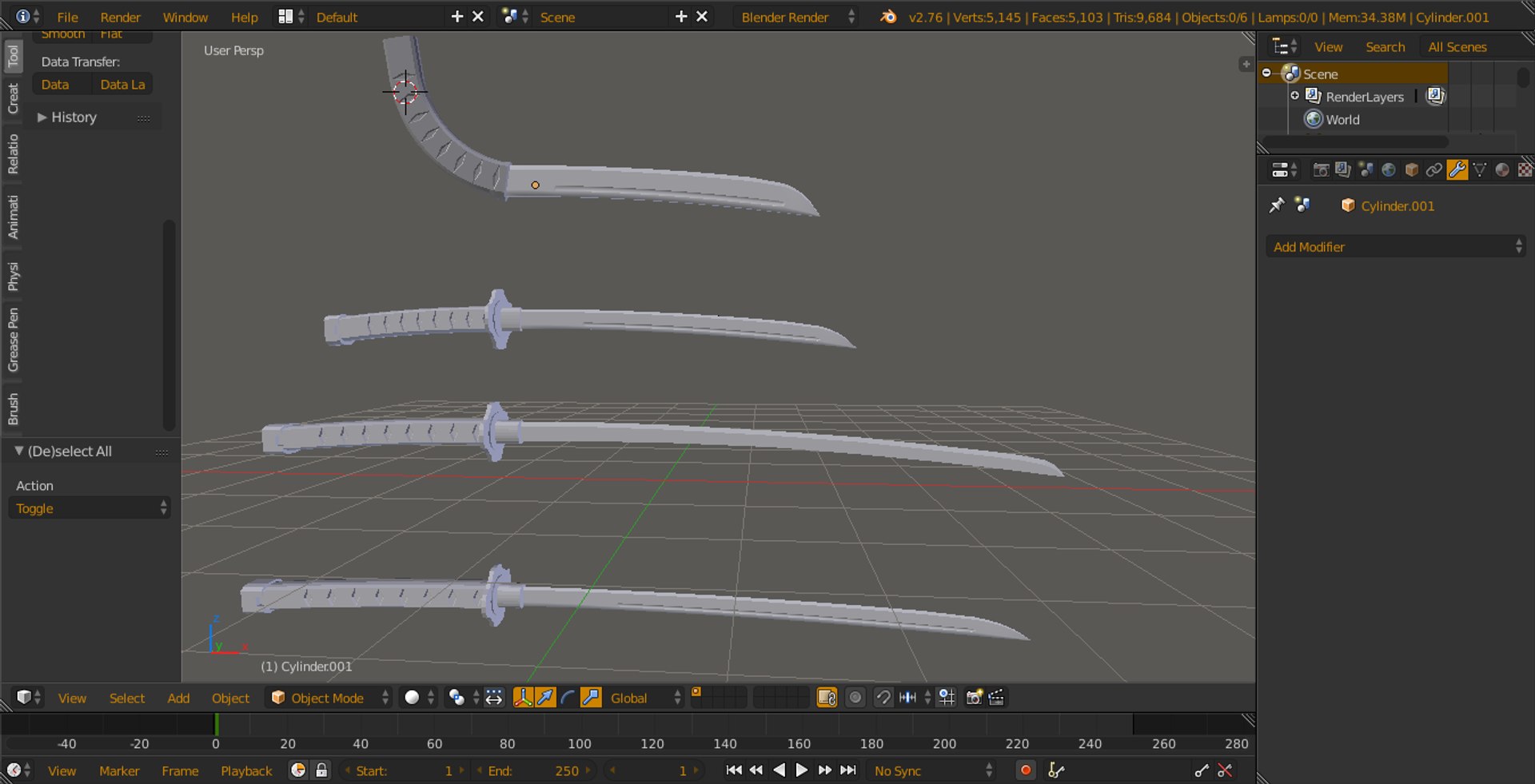 Free Katana 3d Model