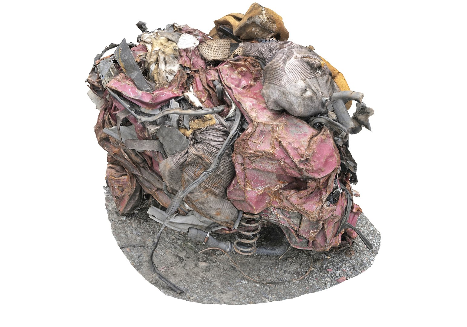 Compacted Scrap Metal Car Pack 4 3D - TurboSquid 2229455