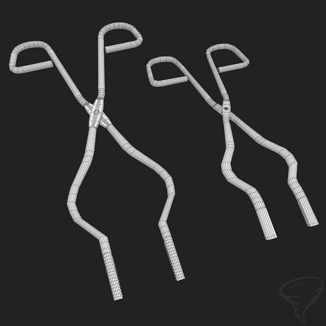 laboratory tongs - 2 3d 3ds