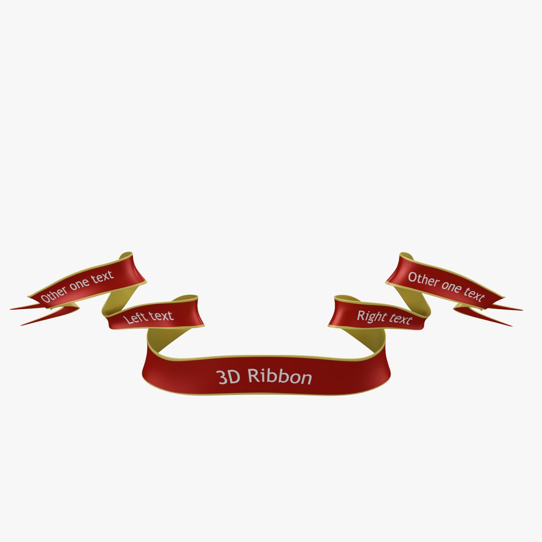 3d Ribbon Model