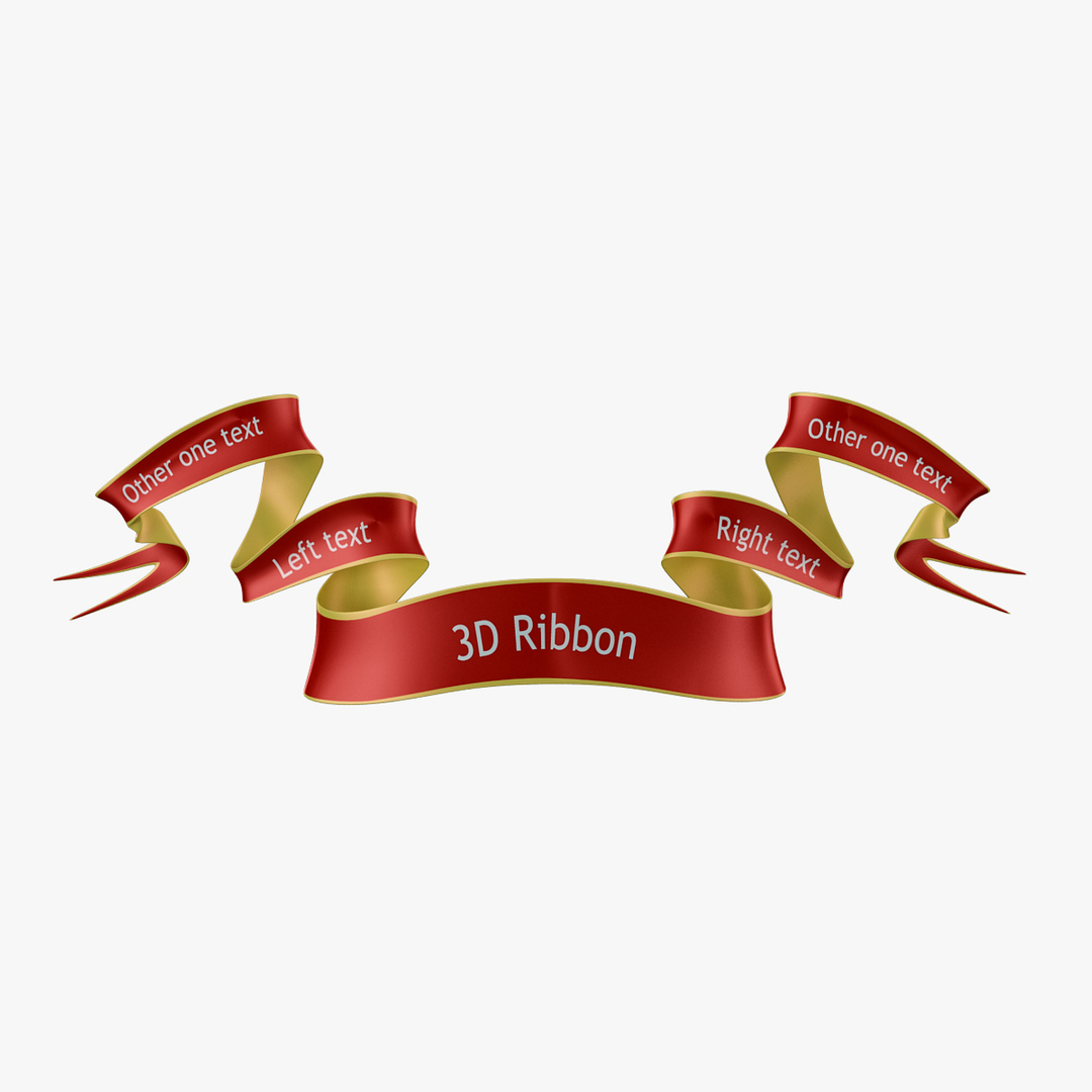 3d Ribbon Model