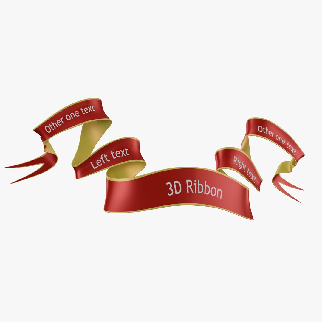 3d Ribbon Model