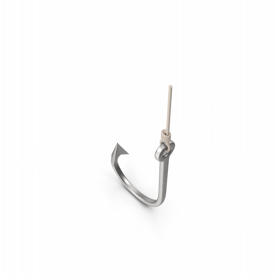 3D Hanging Fishing Hook - TurboSquid 2269719