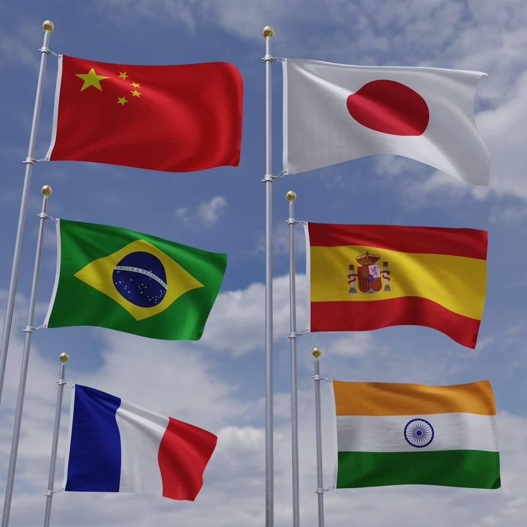 3D Model Flag Collection - TurboSquid 1772026