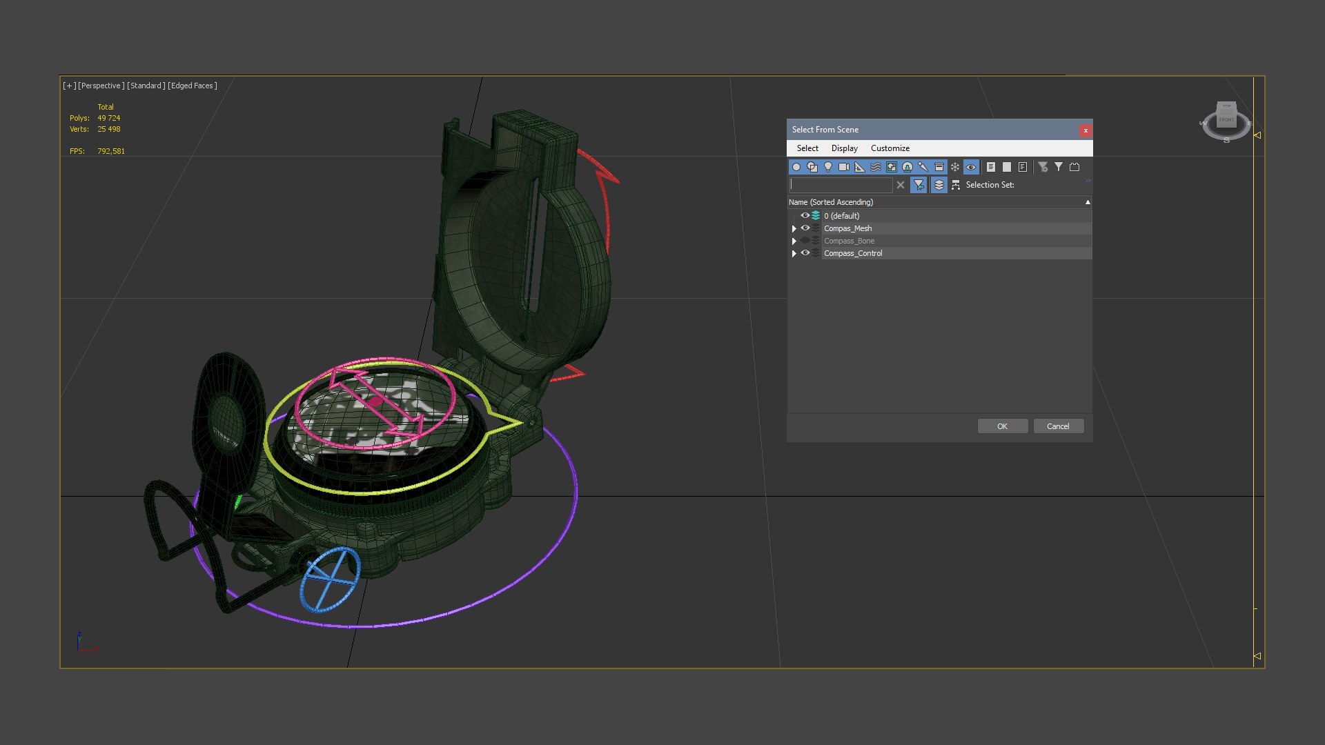 3D Military Compass Rigged - TurboSquid 2024268
