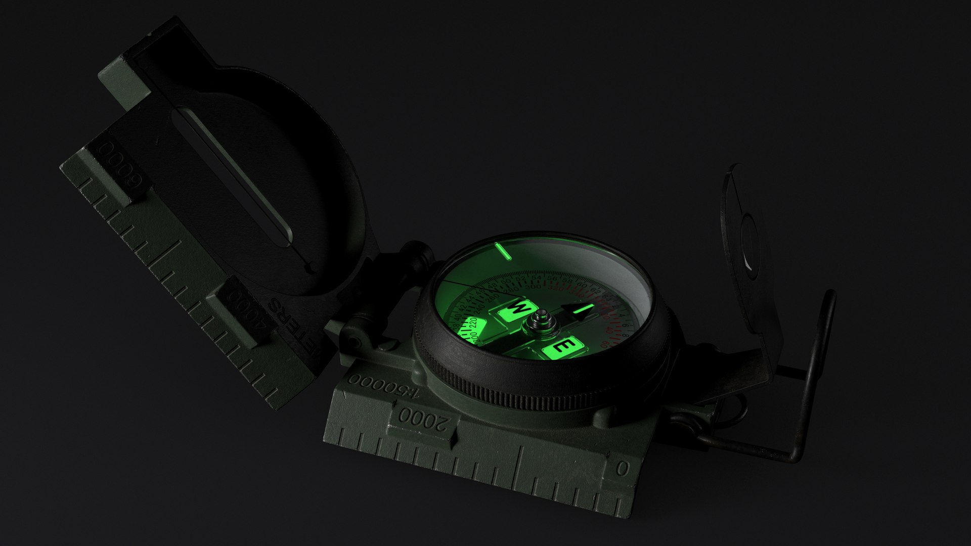 3D Military Compass Rigged - TurboSquid 2024268