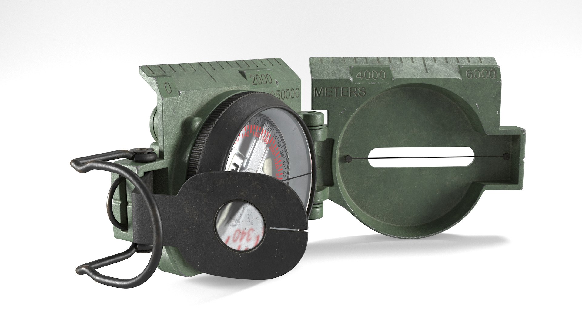 3D Military Compass Rigged - TurboSquid 2024268