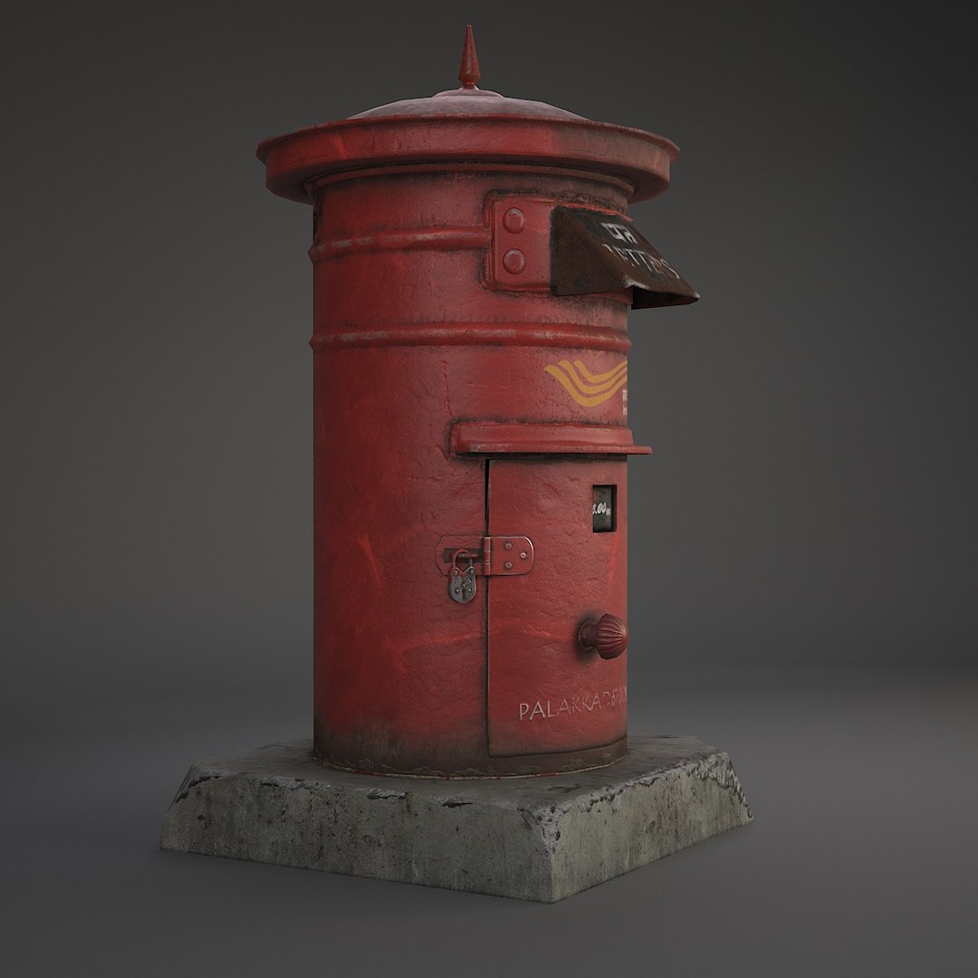 3D Asset Indian Post Box - TurboSquid 1356674