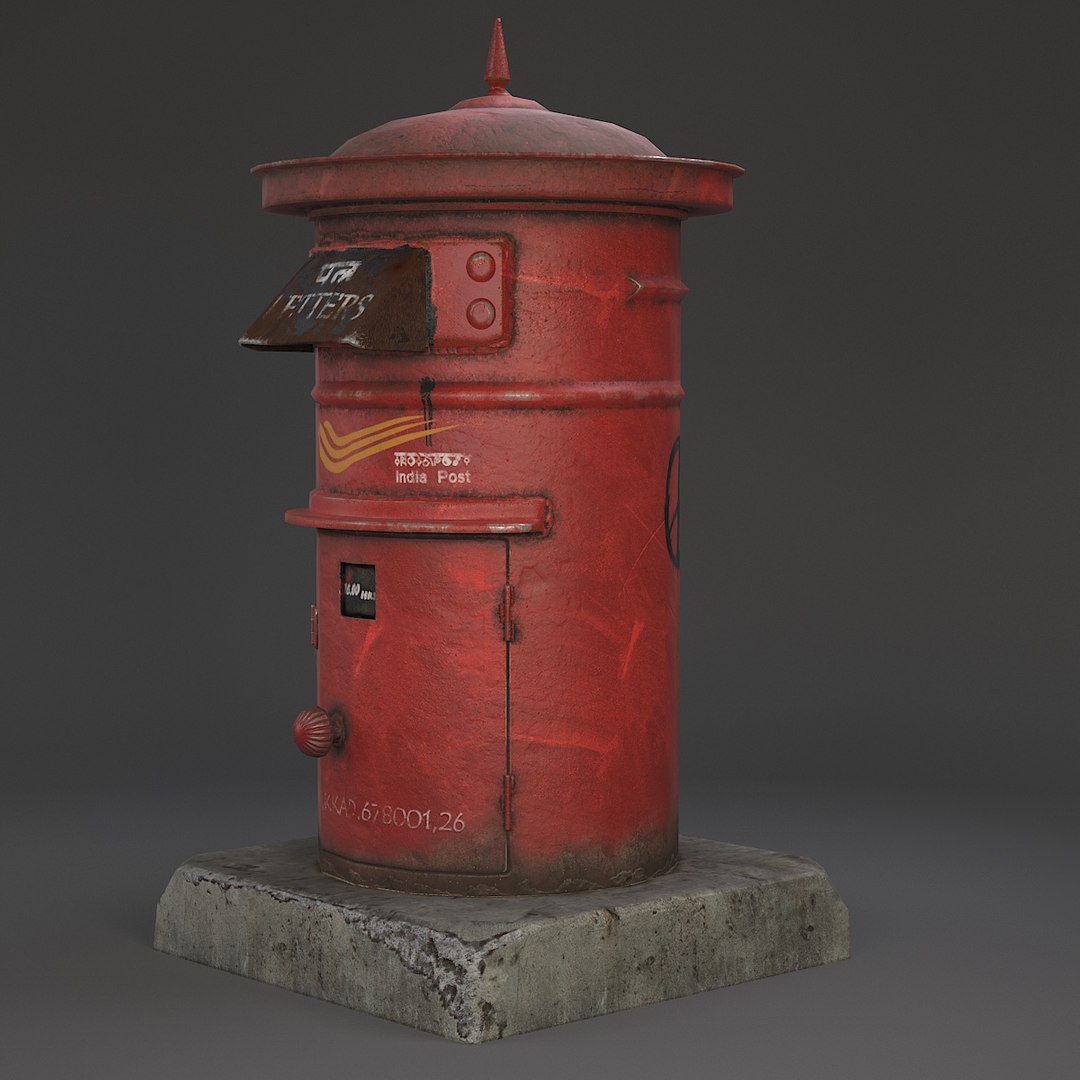 3D Asset Indian Post Box - TurboSquid 1356674