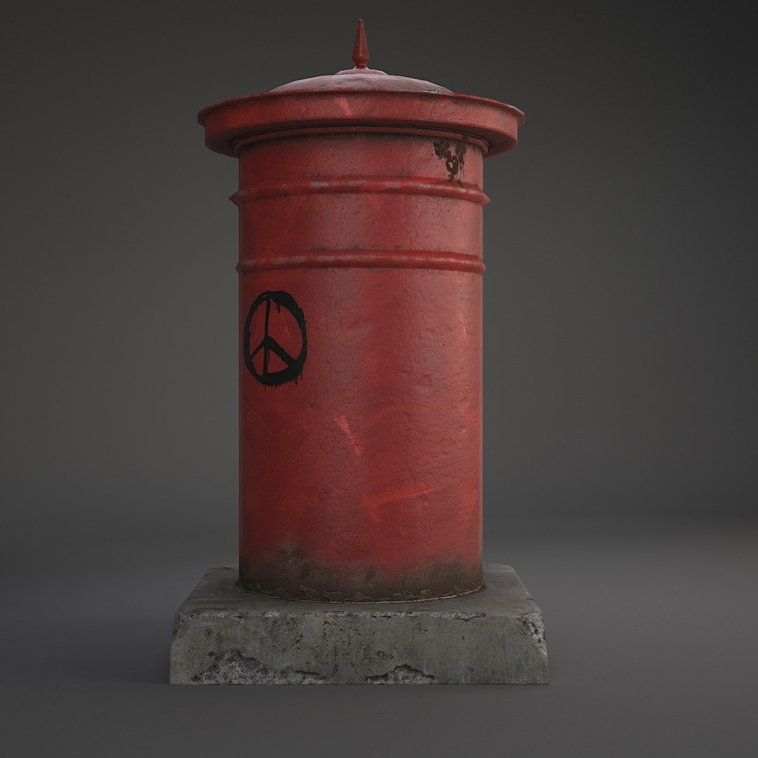 3D Asset Indian Post Box - TurboSquid 1356674