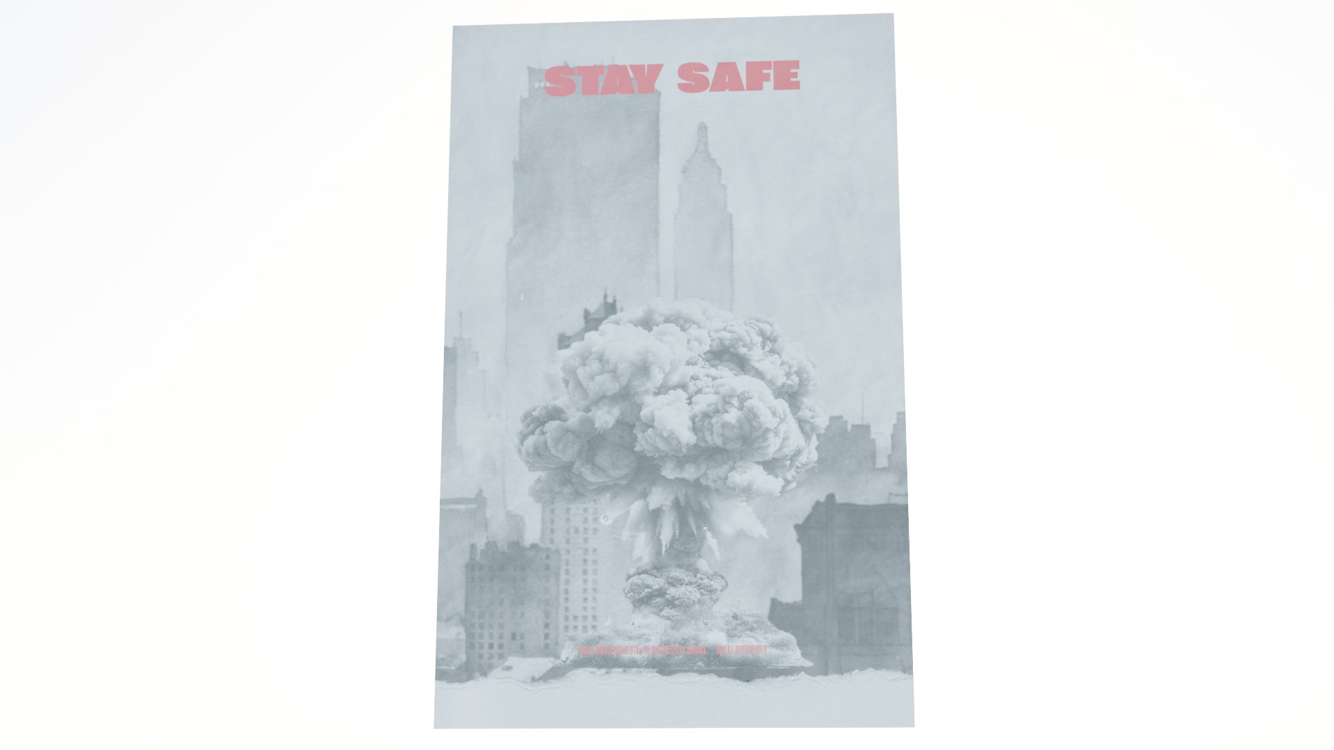 Low Poly Vault Stay Safe Poster Fallout Game Ready High Quality 3D ...