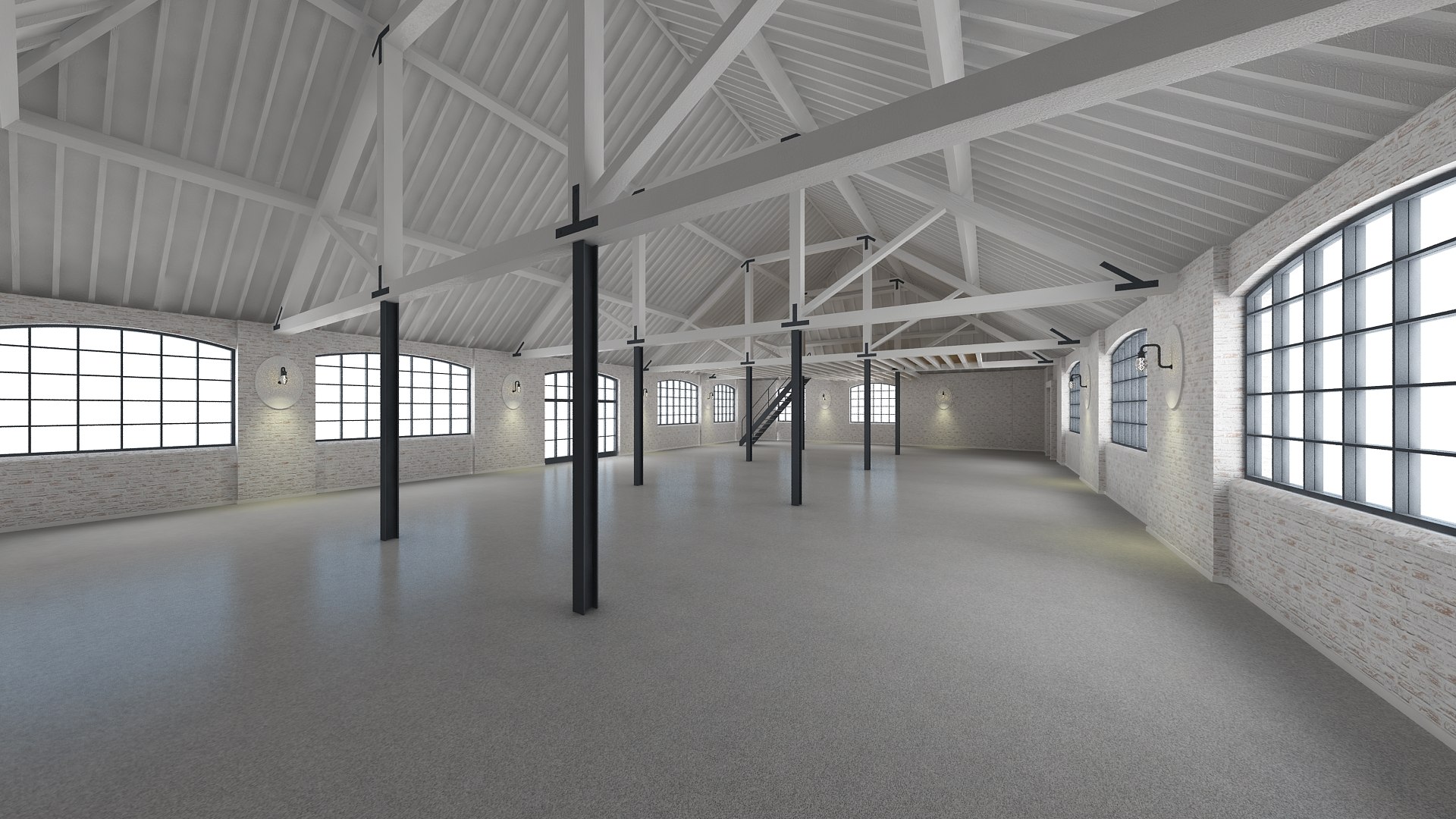 3D Loft Interior - TurboSquid 2403975