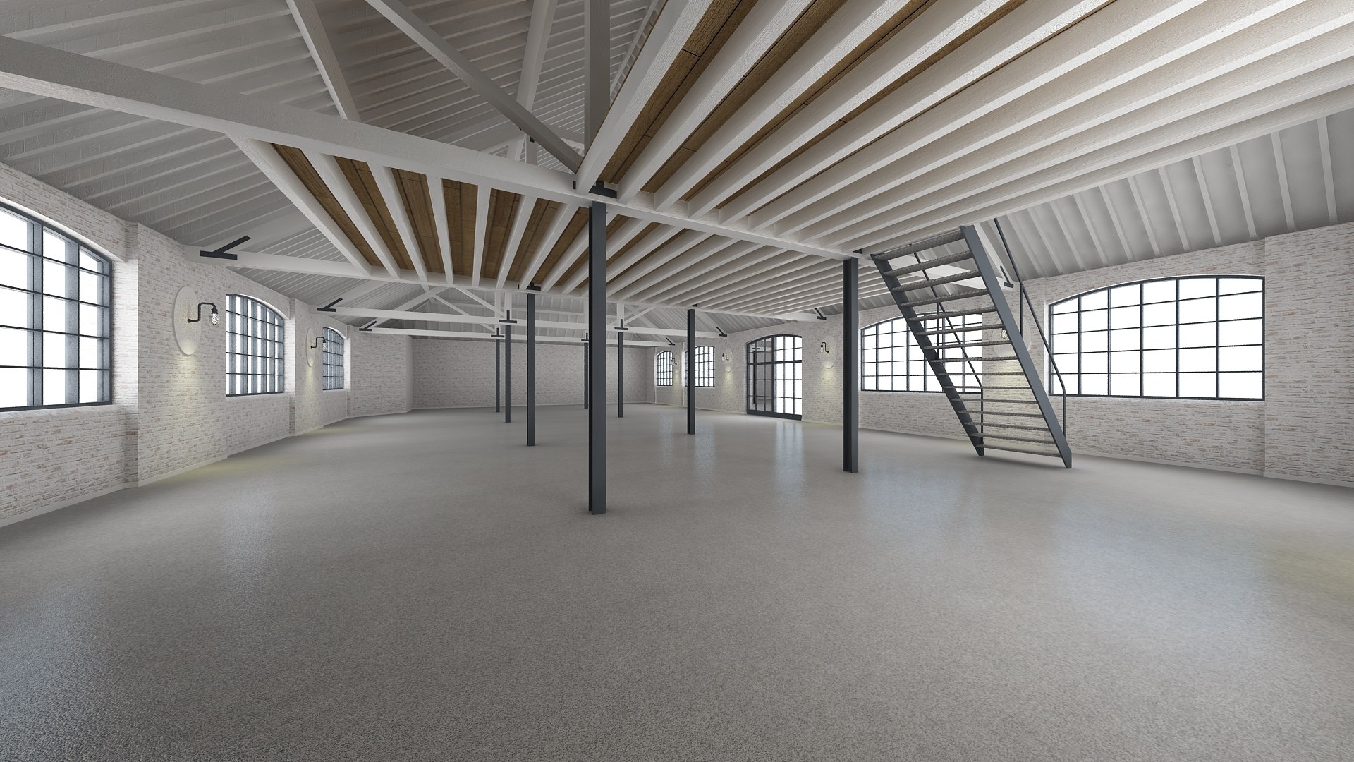 3D Loft Interior - TurboSquid 2403975