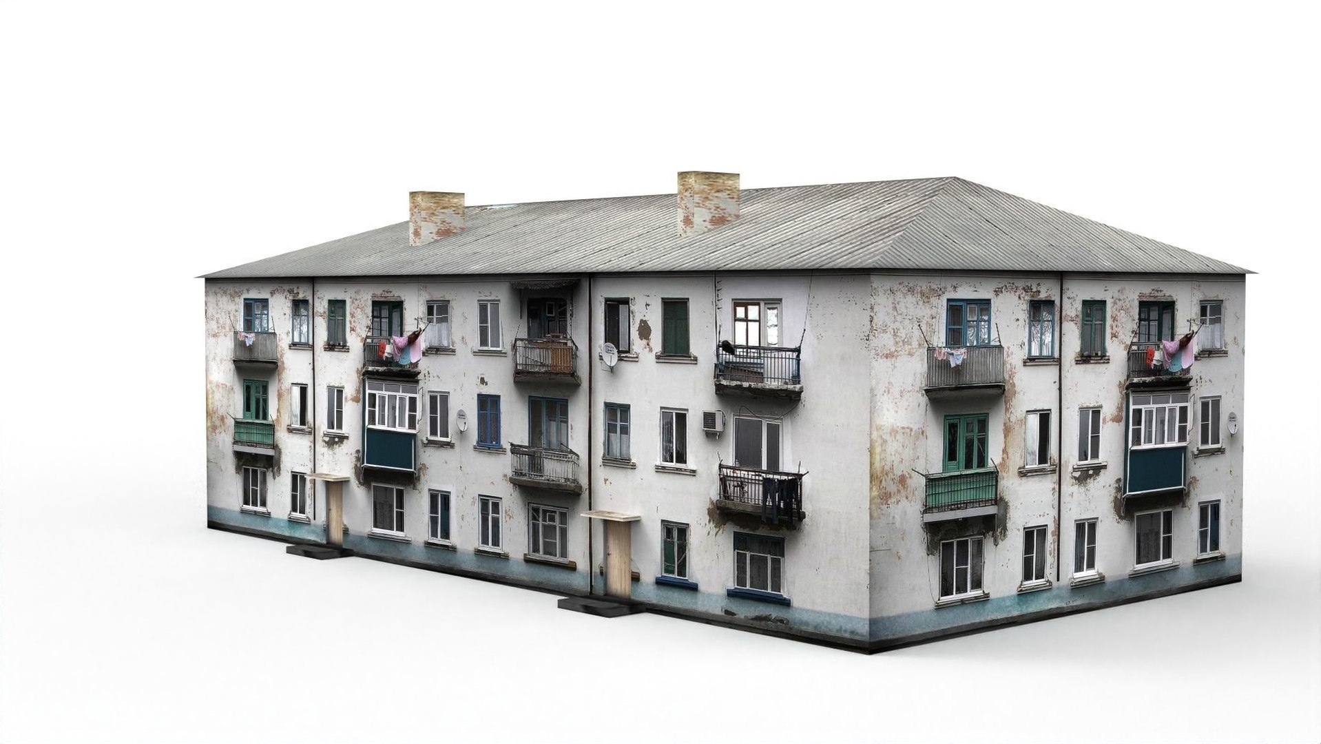 3D Three-storey House - TurboSquid 1723535