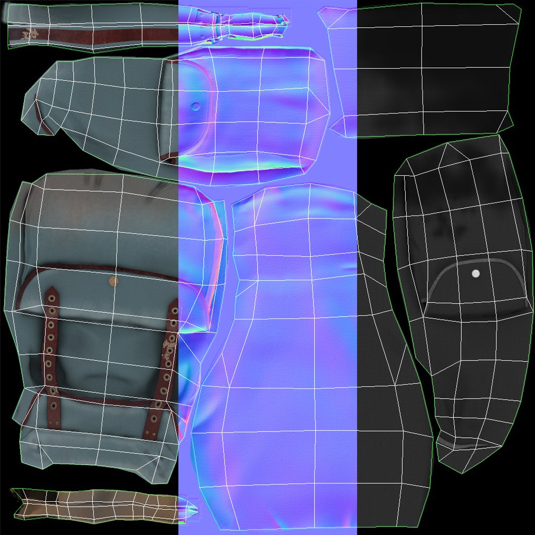 3d model backpack pack