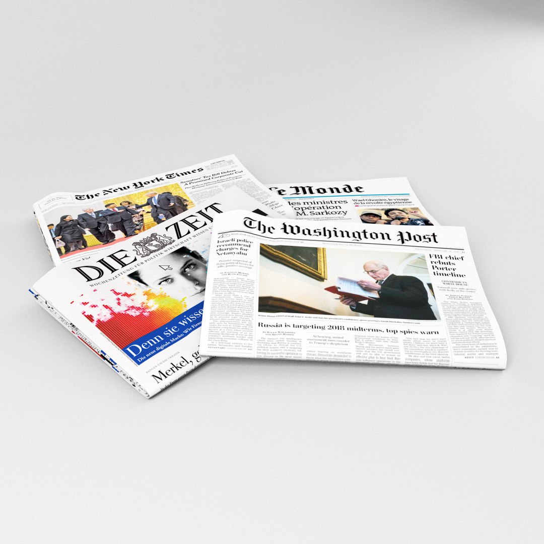 Editable Newspaper New York Model - TurboSquid 1323551